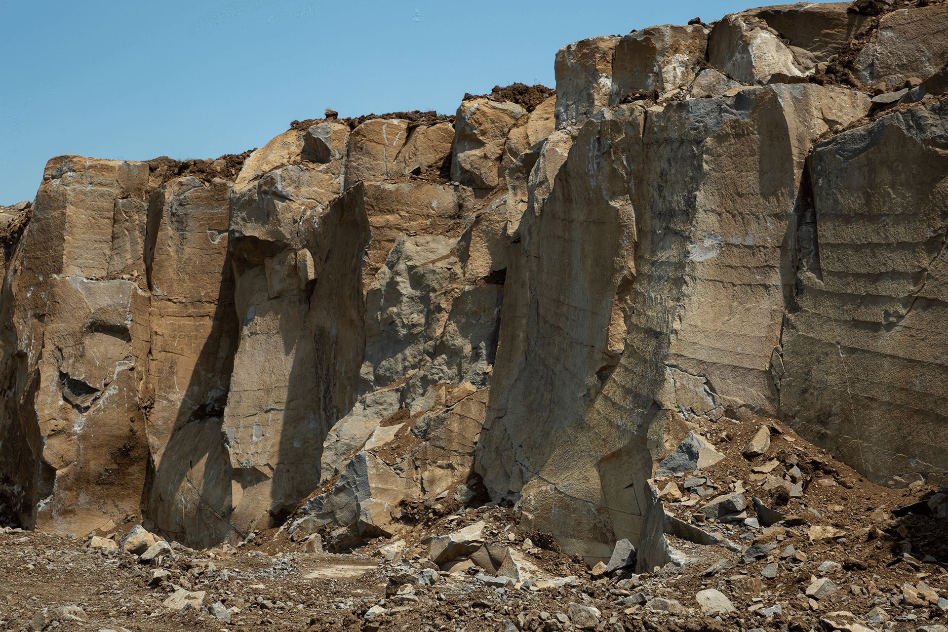Large basalt mine in Armenia